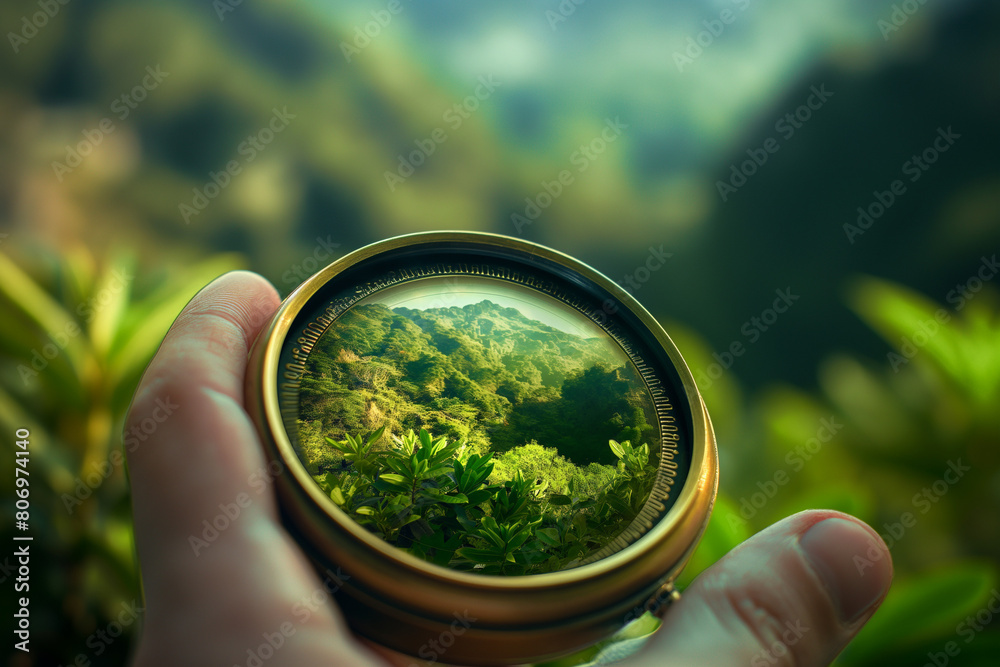 Hands Holding A Compass At The Heart Of The Digital Compass Is A Robust Digital Strategy That