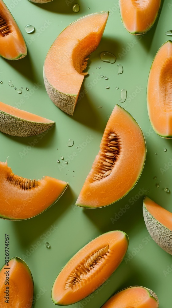 Stylish poster featuring artistic arrangements of floating banana ...