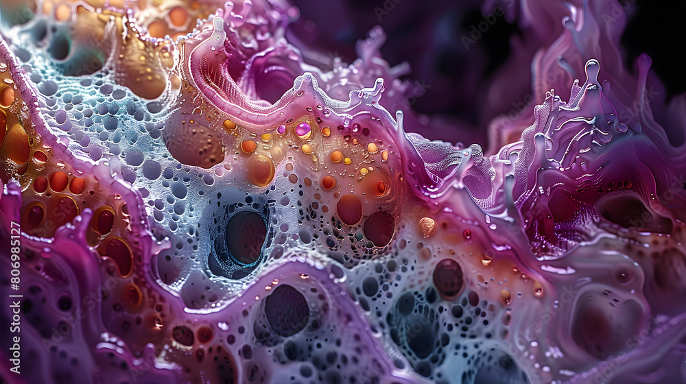 A high-resolution image capturing the histological features of the ...