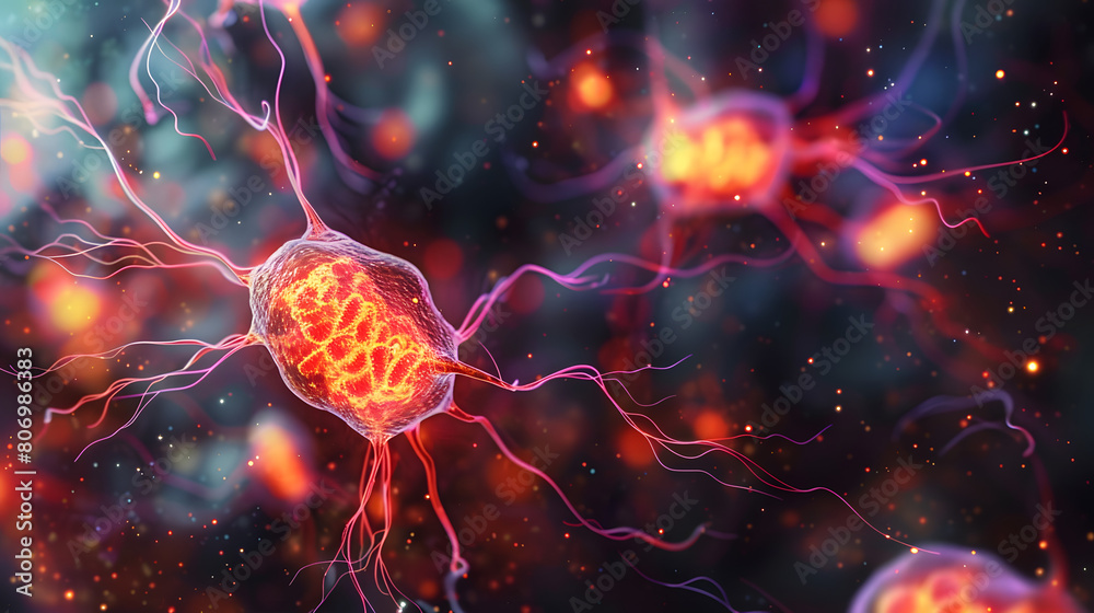 Showcase the process of neurogenesis in the brain, illustrating how ...