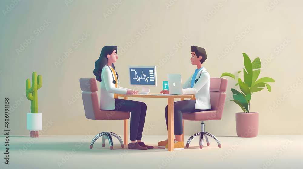 Family doctor discussing hepatitis with patient: Healthcare ...