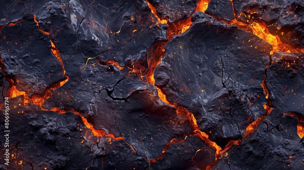 seamless lava texture background with volcanic rock and magma abstract ...