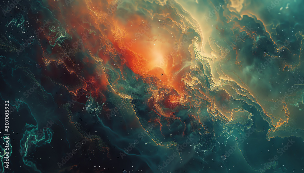 Craft a visually stunning abstract art representation of historical ...