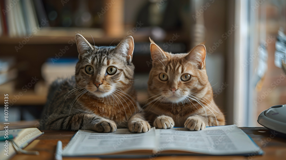 Whimsical Photo Series: Cats Join Bring Your Cat to Work Day ...