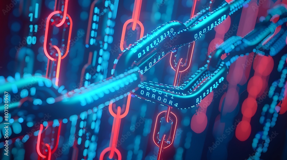 A blockchain network diagram illustrating the decentralized and secure nature of blockchain ...