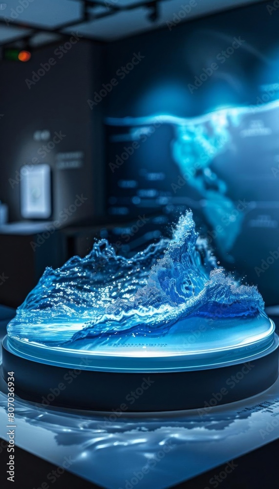Foto de Interactive 3D graph showing rising sea levels, climate tipping ...