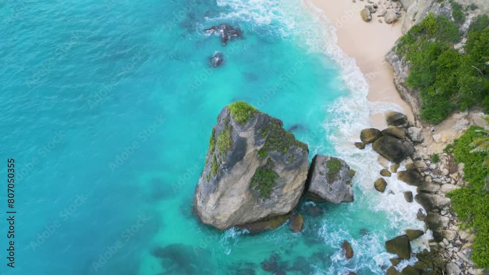 One of the most beautiful beach Bali, Diamond Beach with crystal clear ...