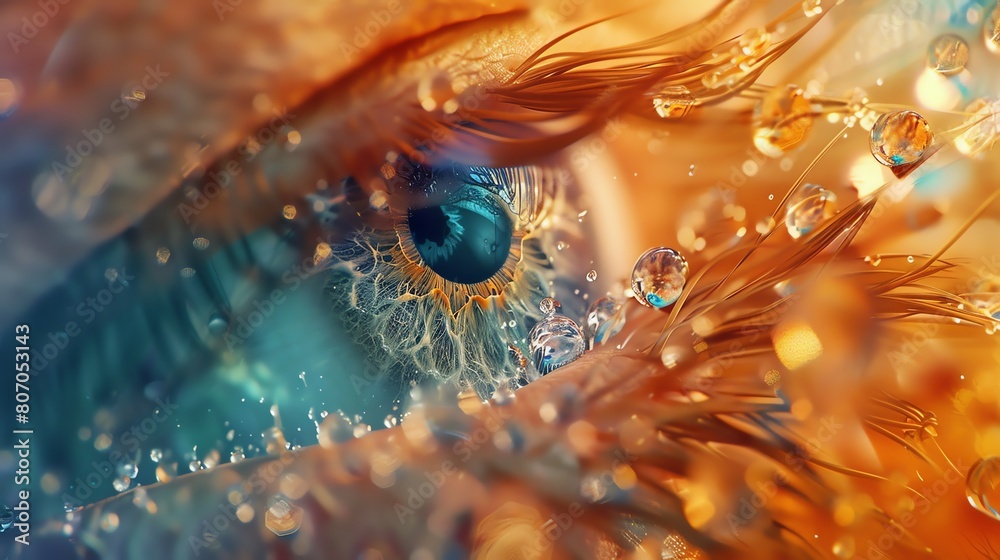 Craft a vivid portrayal of utopian dreams in breathtaking macro photography Play with unexpected ...