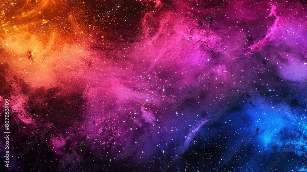 Spectacular cosmic dust explosion with a blend of vibrant colors from ...