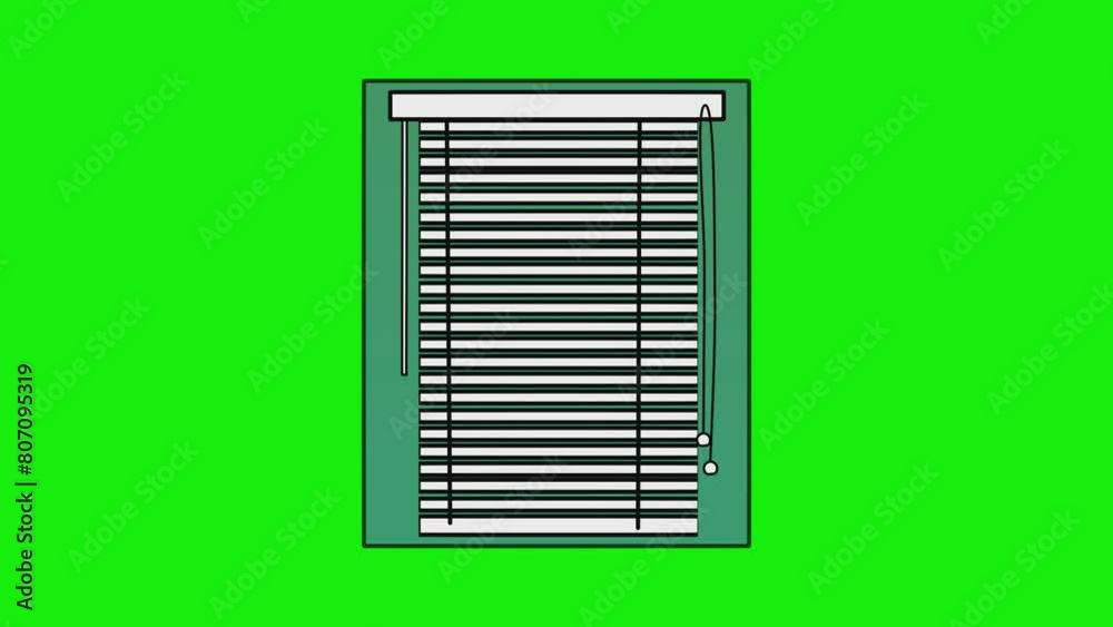 Vidéo Stock 2d animated Automatic raising and lowering of the white ...