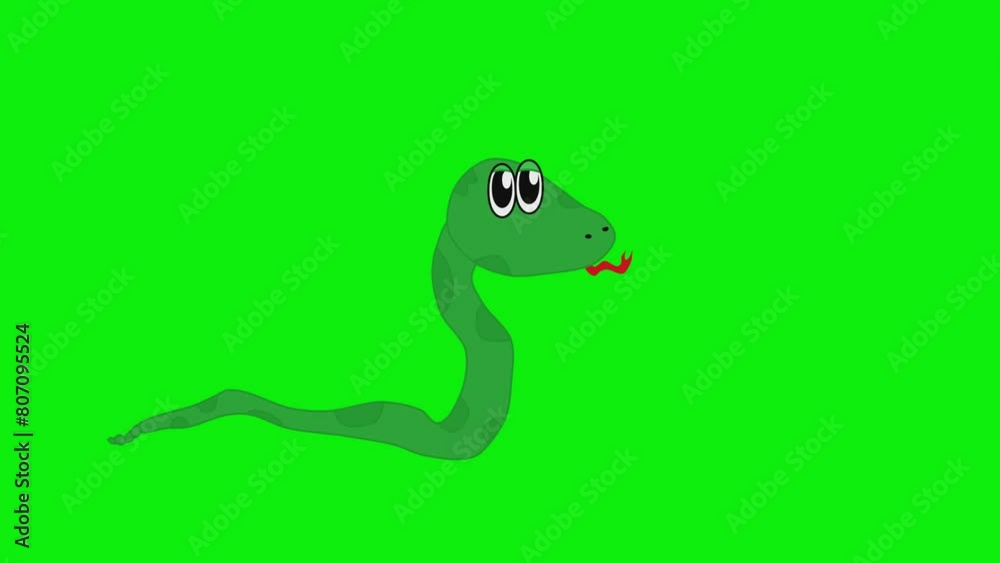 2d animated character of A poisonous and deadly dangerous animal, a ...
