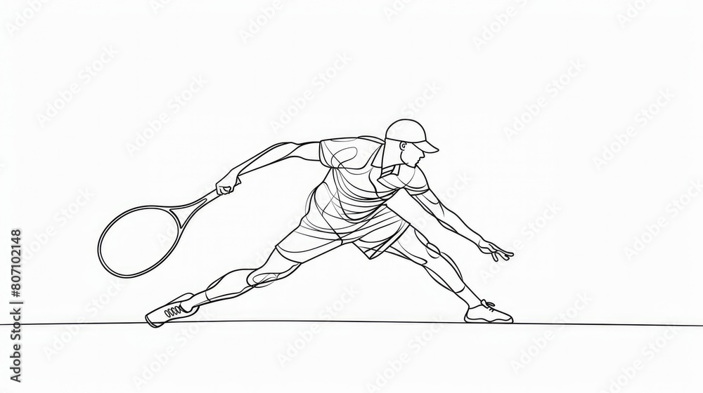 Olympic Sports. Tennis. Tennis player. Vector sketch illustration ...