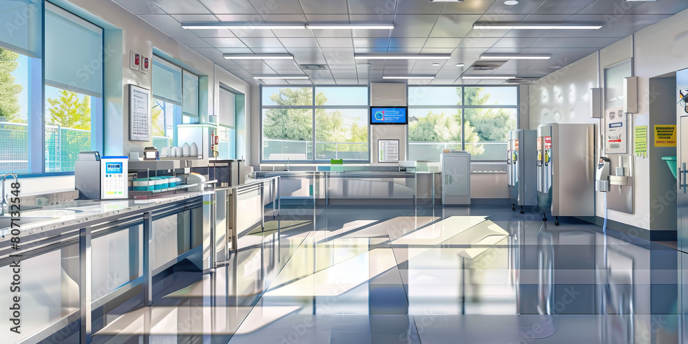 Food Safety and Sanitation Station Floor: Showing handwashing stations ...