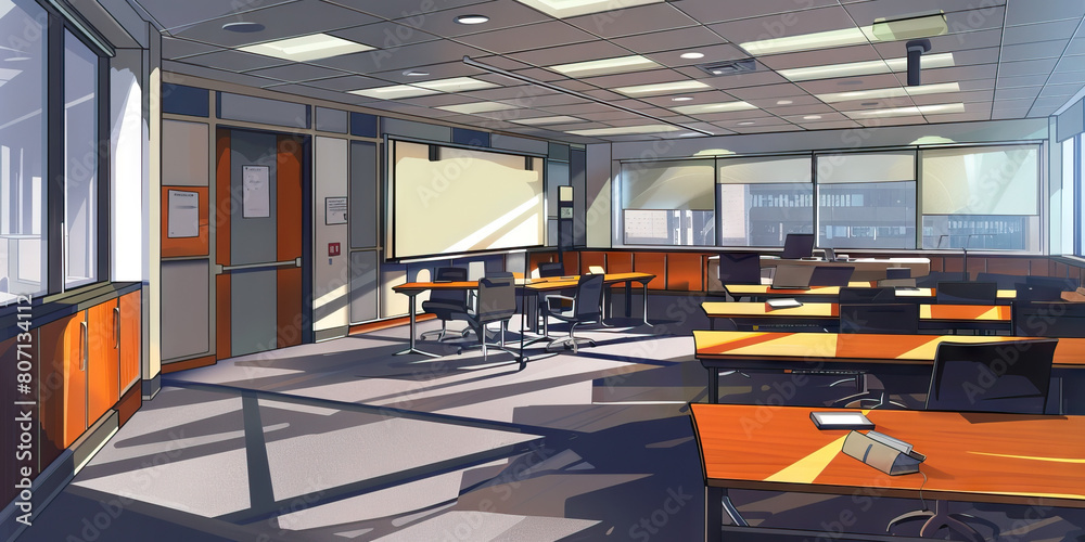 Training Area Floor: Showing a dedicated space for new employee ...