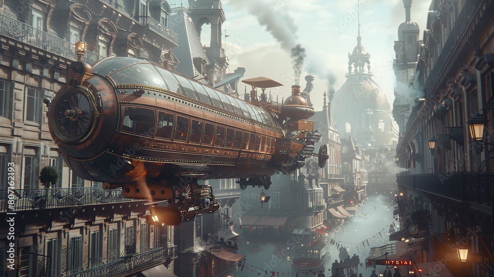 steampunk, city, machines, gears, industrial, retro-futuristic ...