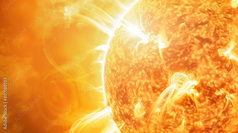 The surface of the sun is a roiling mass of hot plasma. Stock ...