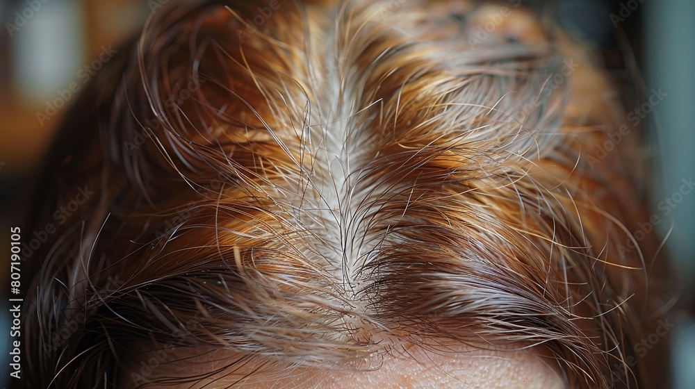 Psoriasis Vulgaris, psoriatic skin disease in hair, skin patches are ...