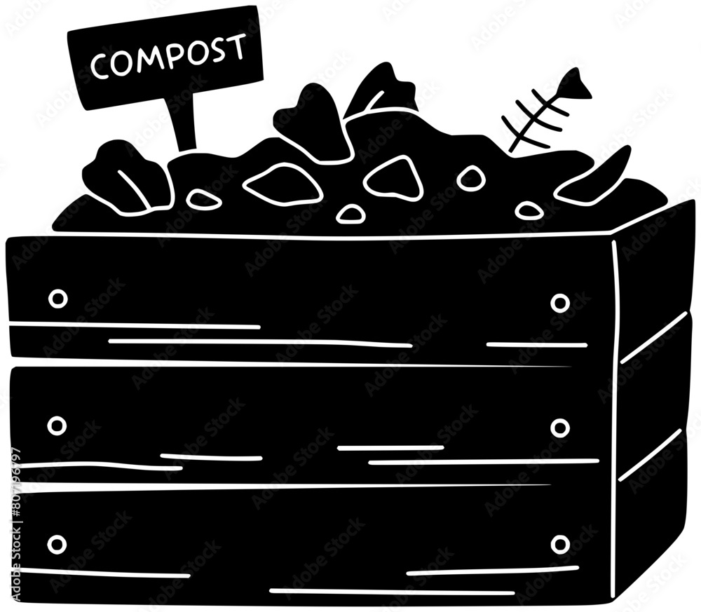 rubbish illustration agriculture silhouette garden logo worm icon ...