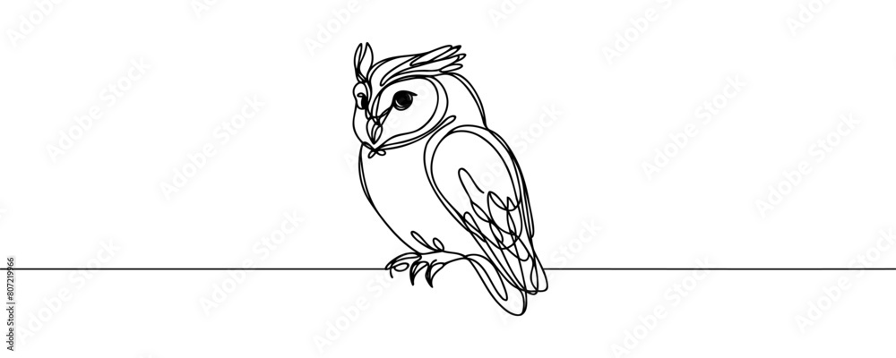 Online education owl one line graduation concept. E-learning training ... Online education owl one line graduation concept. E-learning training ...