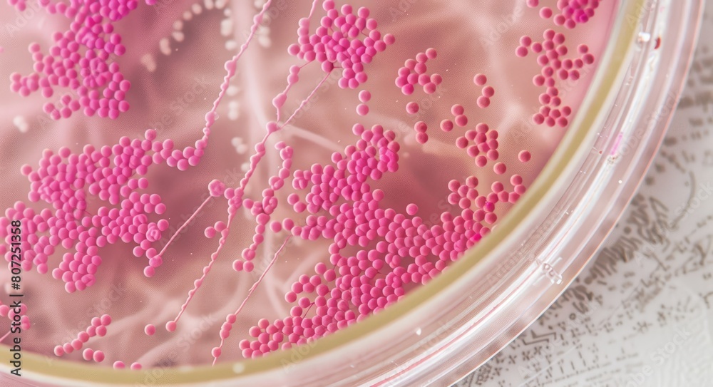 Gram Negative Bacteria in Petri Dish. Microbial Culture and Inoculation ...
