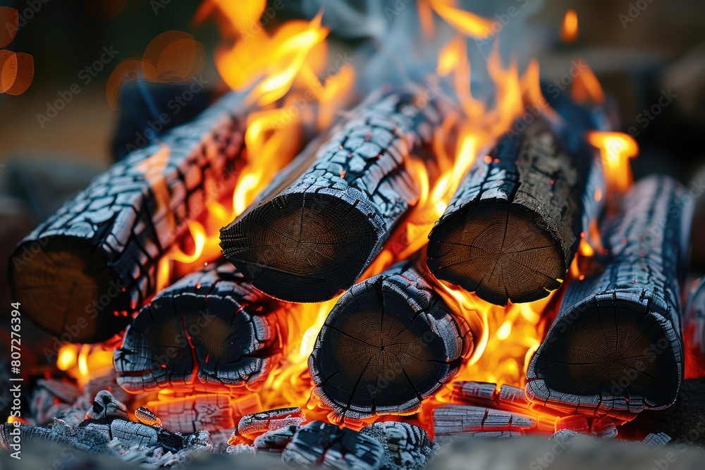 Assorted types of natural biofuels for heating in autumn with split ...