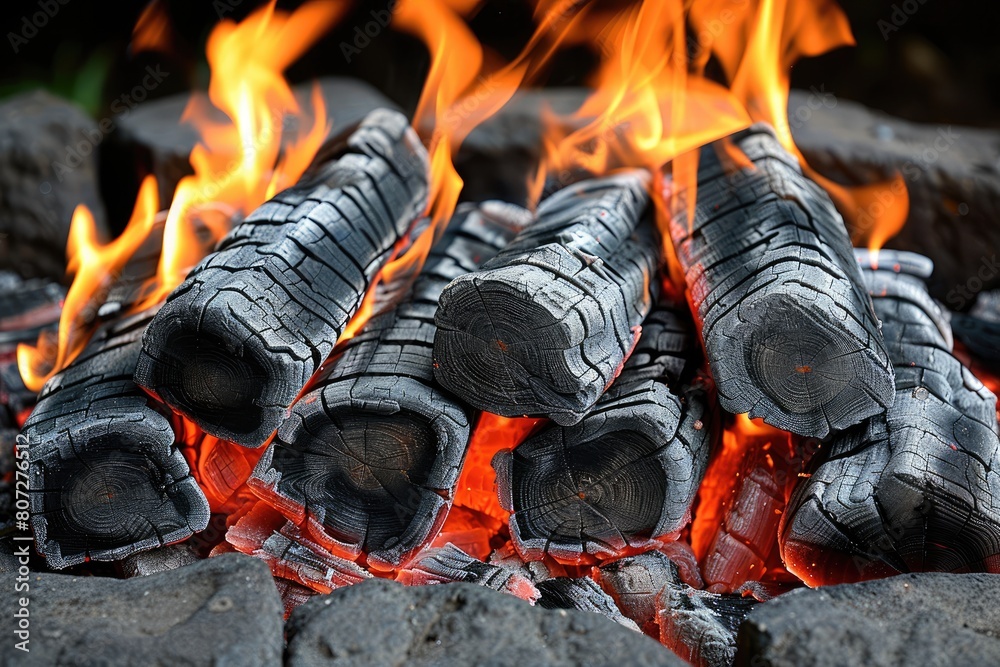 Assorted types of natural biofuels for heating in autumn with split ...