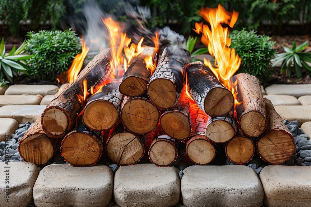 Assorted types of natural biofuels for heating in autumn with split ...