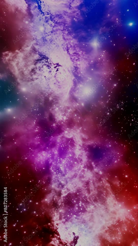 4k Cosmos effect. Seamless loop galaxy exploration through outer space ...