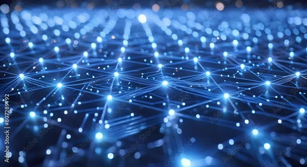 Interconnected Circuits Grid Emitting Soft Glow: A Symbol of Future ...