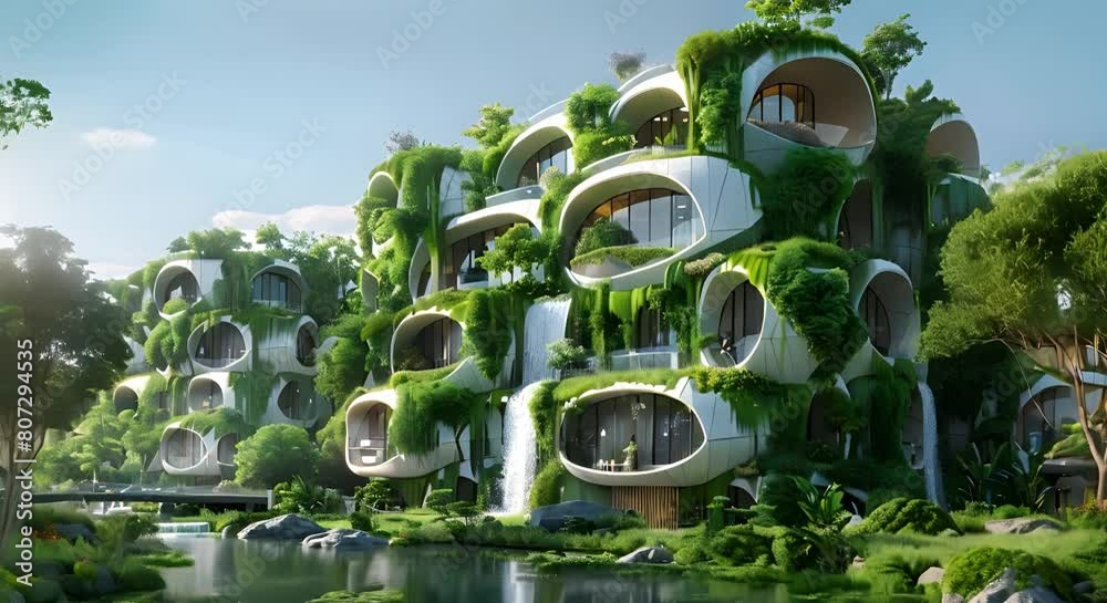 EcoFuture City blends nature sustainability green tech and urban ...