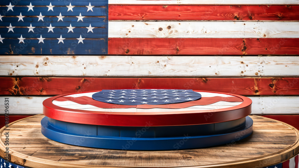 Wooden rustical product display podium, wooden country podium for ...