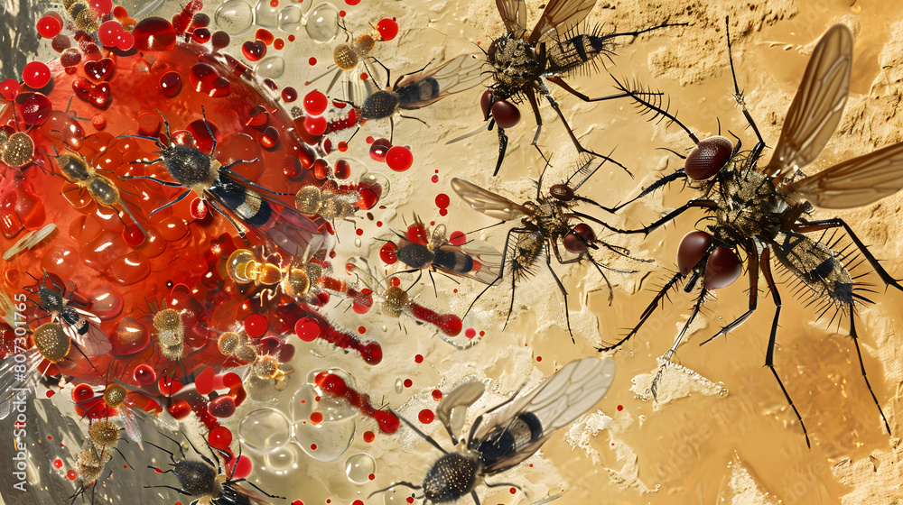 Fotka „The Life-cycle of Tsetse Fly and Stages of Diseases Caused: From ...