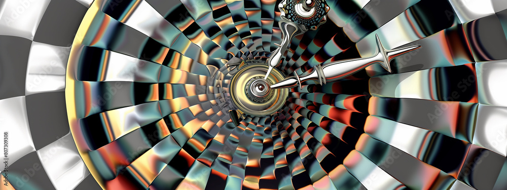 Time takes on a psychedelic form with a mesmerizing clock, its vibrant ...