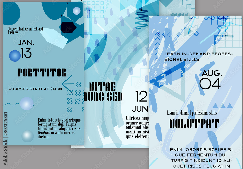 Social Media Story Post Layout Simple Geometric Shapes and Scribbles ...