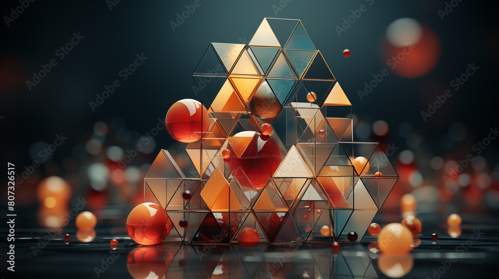 Explore the mesmerizing world of complex geometric 3D shapes, as they ...