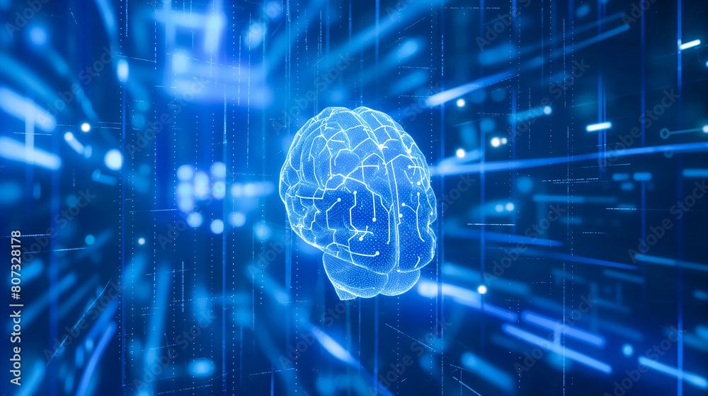 Cognitive Data Stream, Visualization of a Human Brain in a High-Speed ...