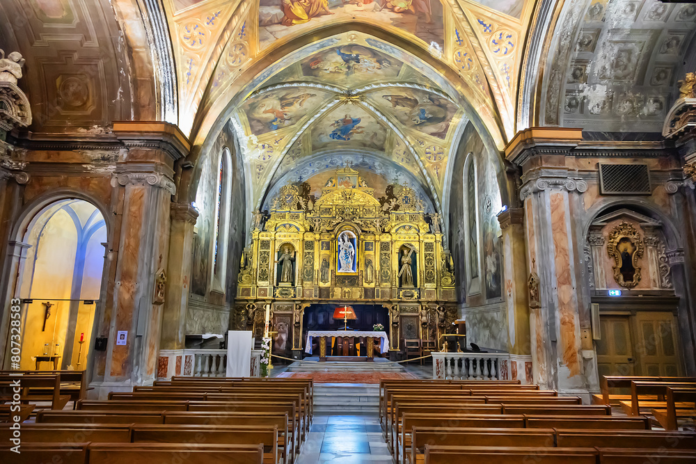 Interior of Cimiez Monastery of Nice (also known as Monastery Notre ...