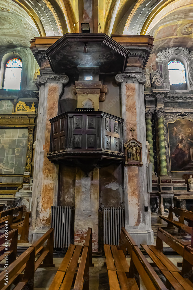 Interior of Cimiez Monastery of Nice (also known as Monastery Notre ...