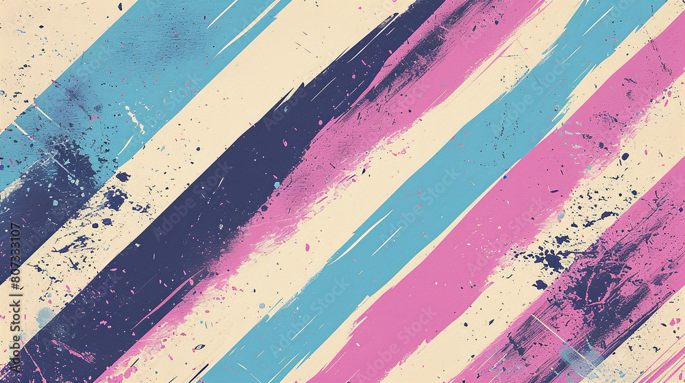 90s-style retro background with purple and blue abstract stripes with ...
