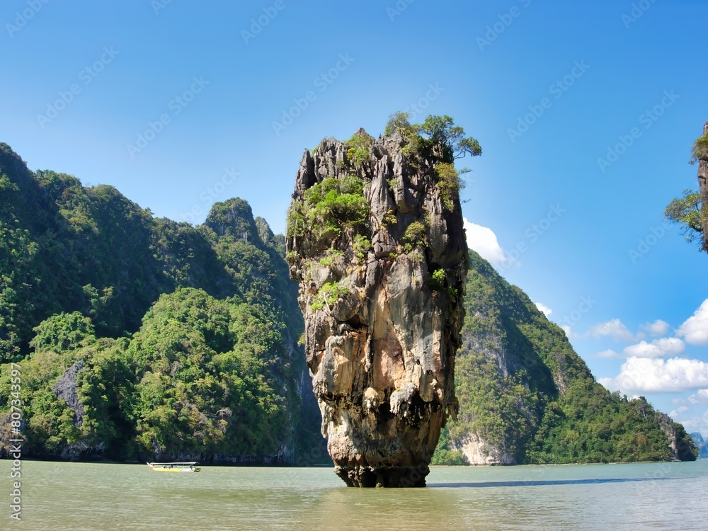 Isla Tapu, also known as James Bond Island, is a small and iconic ...