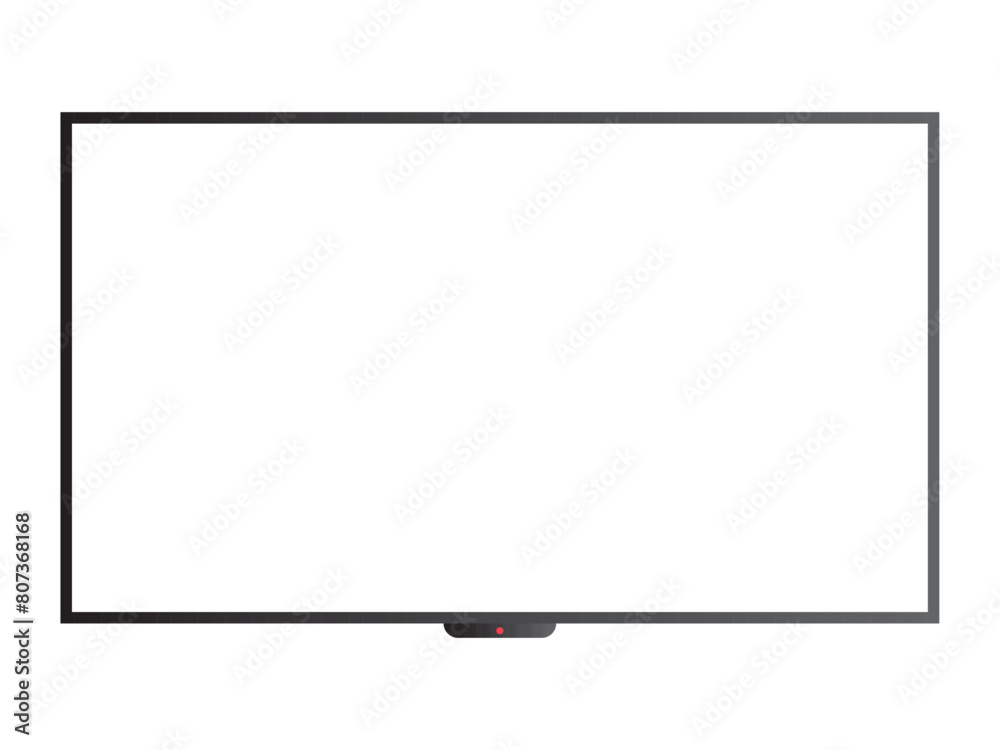 TV flat screen lcd, plasma, tv mock up. HD monitor mockup. Modern video panel white flat screen ...