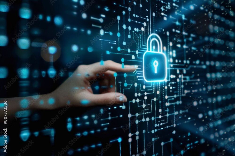 Secure login to cyber platforms via binary lock mechanisms; AI and ...