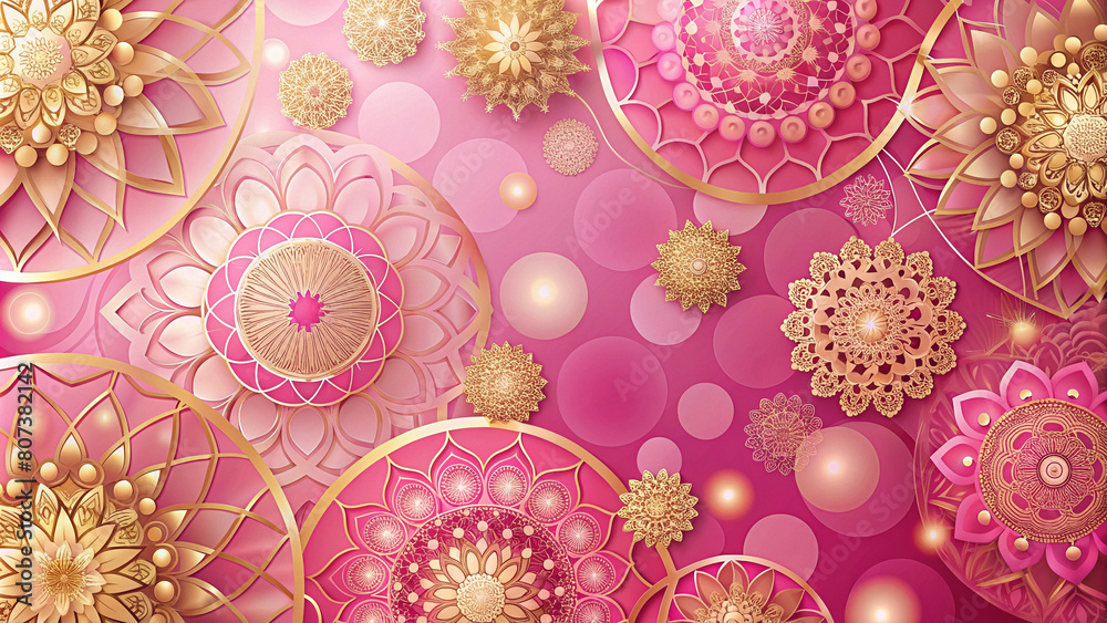 Intricate Mandala Patterns on a Gradient Background Transitioning from ...