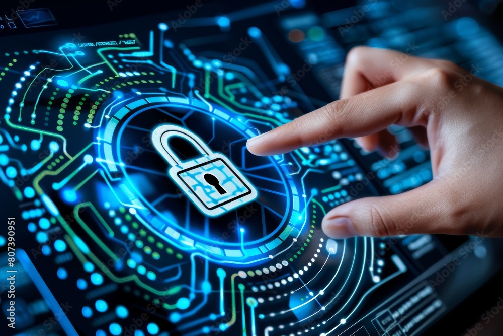 Cyber visualization and locking mechanisms integrate to secure data ...