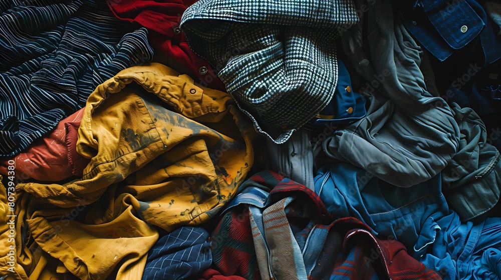 A Pile of Soft, used Flannel Shirts. Indicates the concerns about ...