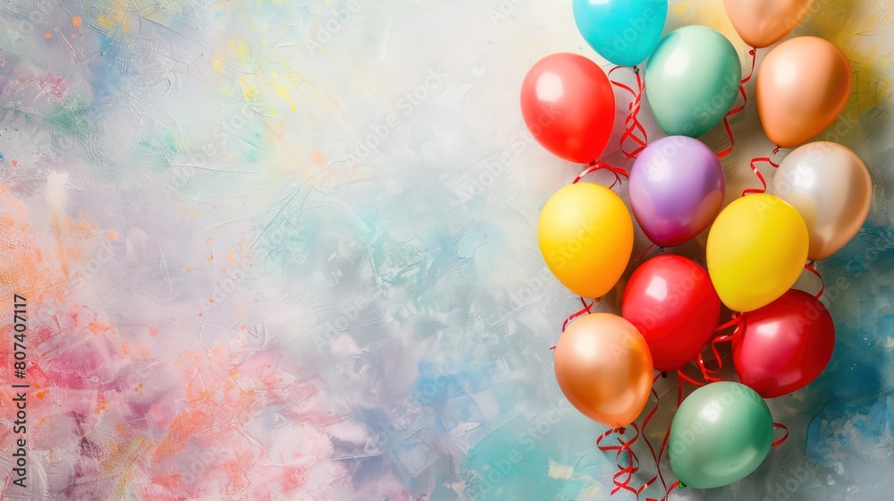 Balloon Theme Invitation Card Design Stock Illustration | Adobe Stock