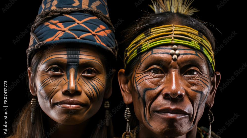 The portraits of indigenous tribes in the Amazon rainforest capture ...