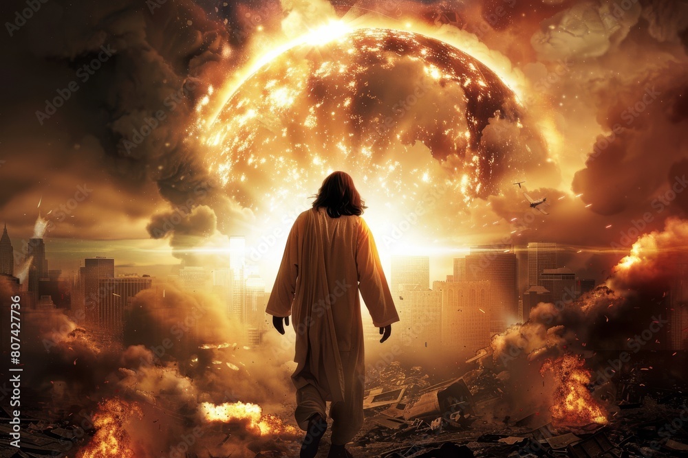 Jesus Christ looking at current global conflicts and efforts towards ...