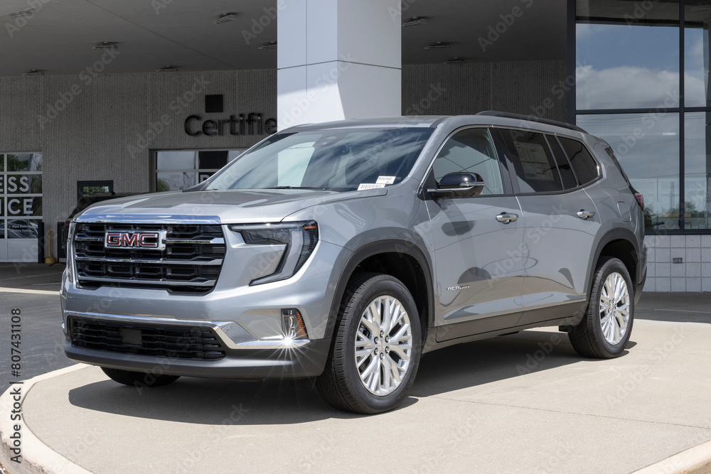 GMC Acadia Elevation display at a dealership. GMC offers the Acadia in ...