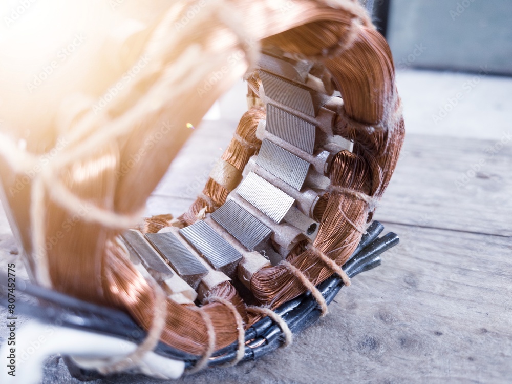 Electric motor winding coil , three phase induction motor winding coil ...